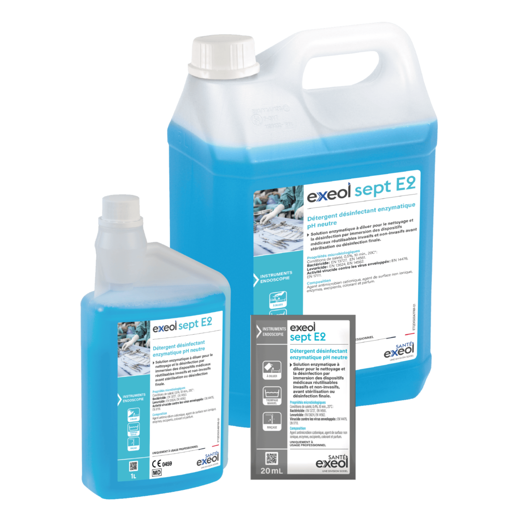 exeol sept E2 Detergente Desinfectante Enzimático - ALKAMEDICA®
